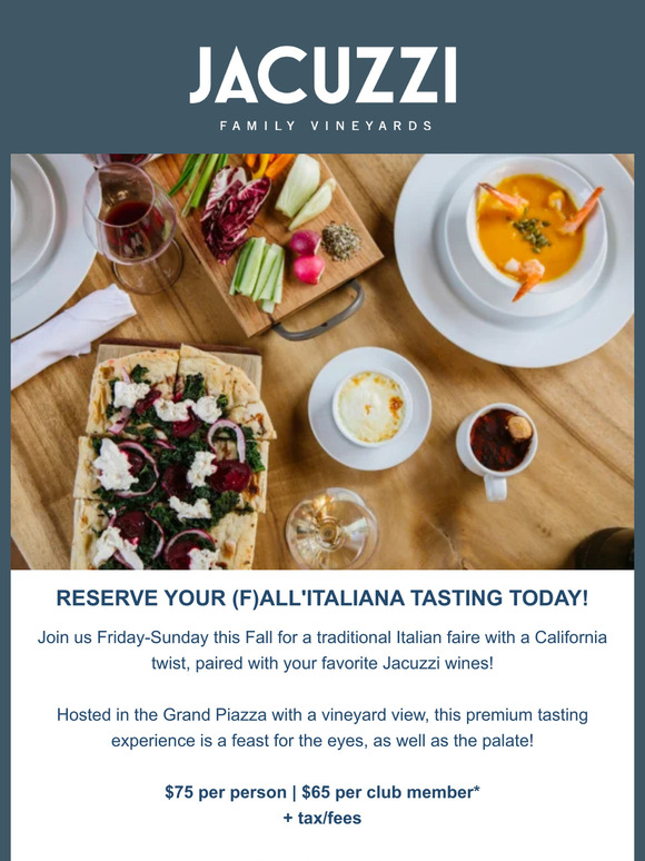 Jacuzzi Family Vineyards: Brunch plans this weekend? Introducing our ...