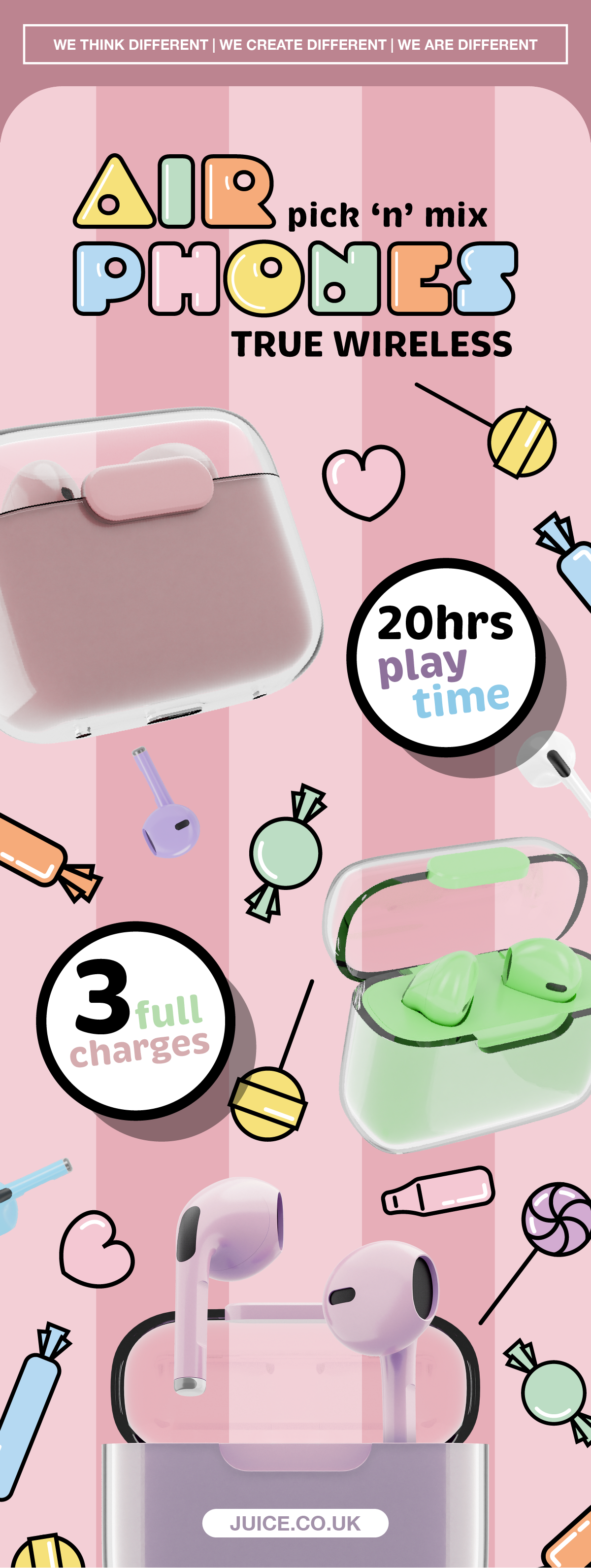 Juice: INTRODUCING PICK N MIX AIRPHONES! | Milled