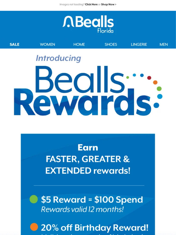 Bealls Florida: Introducing Bealls Rewards! | Milled