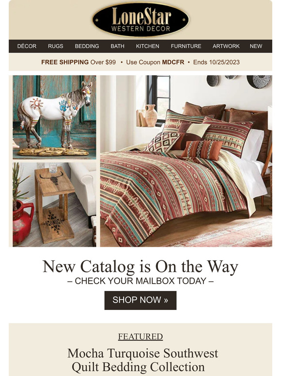 Lone Star Western Decor: CHECK YOUR MAILBOX! New Lone Star Décor ...