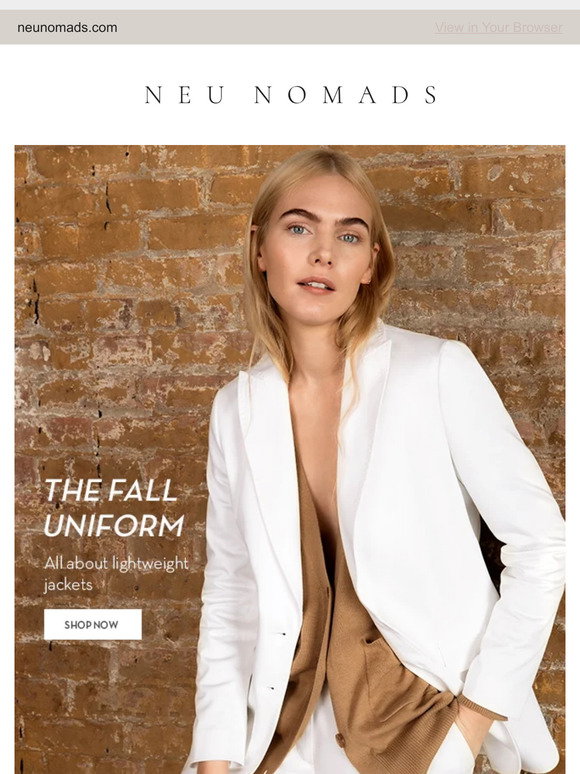 Neu Nomads: The Fall Uniform | Milled