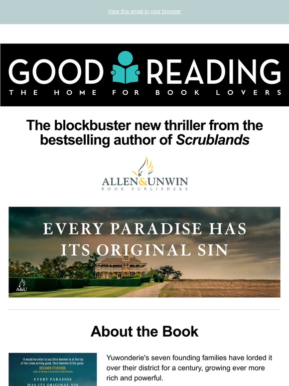 Good Reading Magazine: The Seven by Chris Hammer | Milled