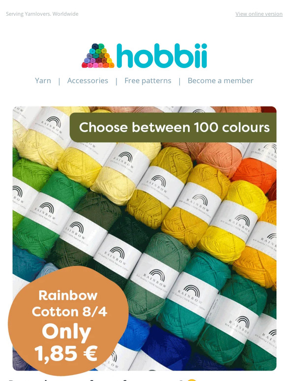 Hobbii: The softest cotton for just 1,85 € 🤗💜 | Milled