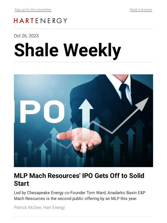 Hart Energy: Shale Weekly: Oklahoma IPO; CrownRock Exit?; Chevron+Hess; The Frac Market Amidst M ...