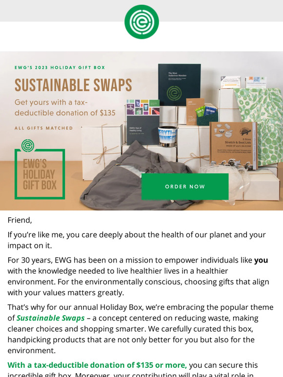 Environmental Working Group: Exciting news: EWG’s Holiday Gift Box is ...