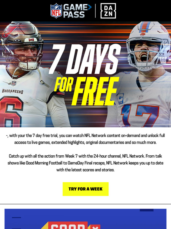 NFL Gamepass: All the action for free 🏈 | Milled