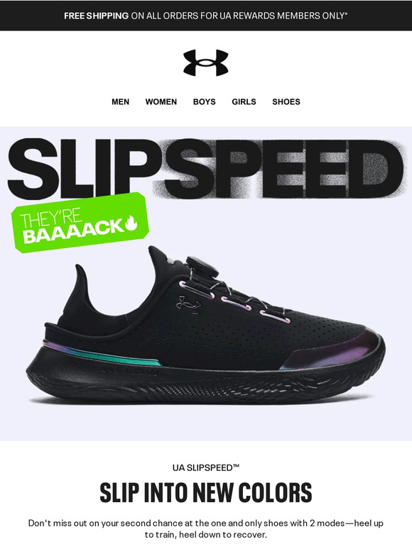 Under Armour: NEW UA SlipSpeed™ colors available now | Milled