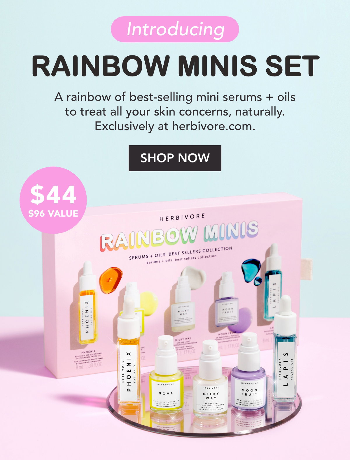 Herbivore Botanicals: Introducing the Rainbow Minis Set | Milled