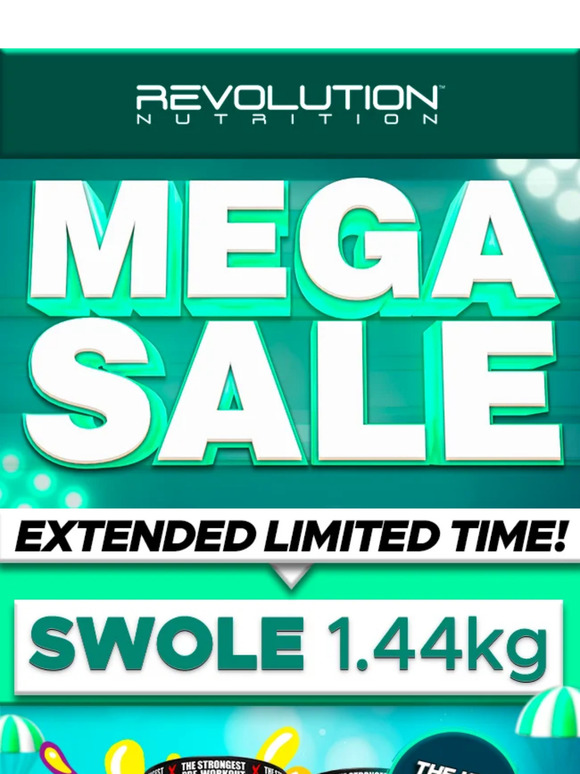 Revolution Nutrition: Mega Sale! Swole 1.44kg BOGO 50% Off! | Milled