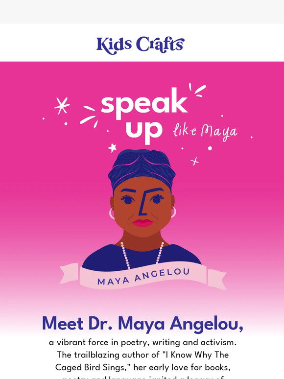 Kids Crafts: Meet The Trailblazers: Maya Angelou | Milled