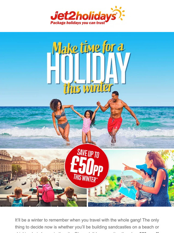 Jet2holidays: Make time for a holiday | Milled