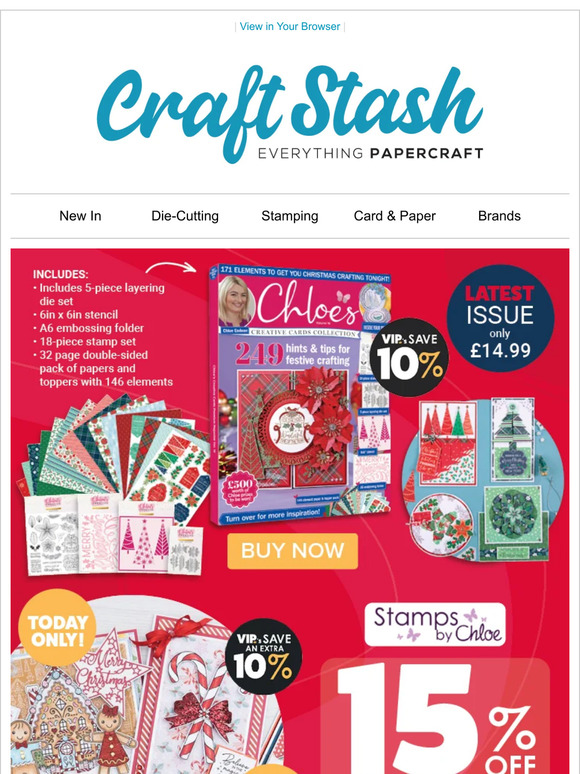 Craft Stash: NEW Stamps By Chloe Magazine & Kit PLUS 15% Off Stamps By ...