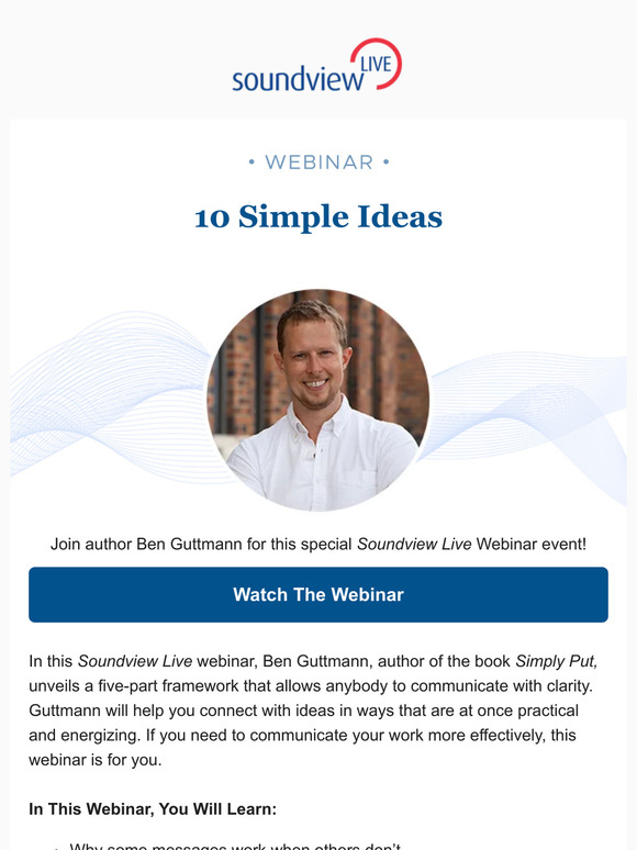 Soundview Executive Book Summaries_: 10 Simple Ideas | Milled