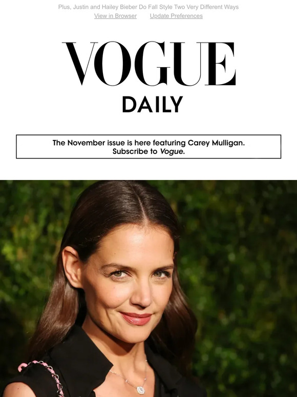 VOGUE: See Katie Holmes’s New Curtain Bangs Out In The Wild | Milled
