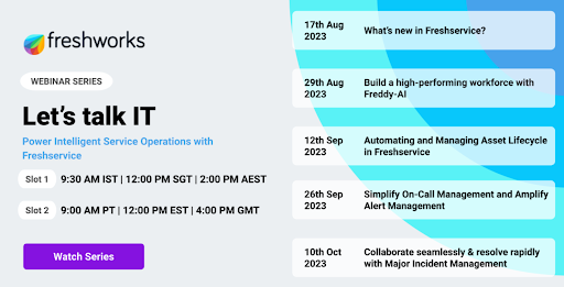 FreshService: Level up your service operations with Gen AI-powered ...