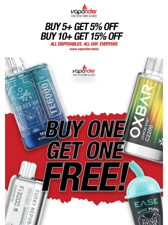 VapoRider: BUY 1 GET 1 FREE & MORE! | Milled