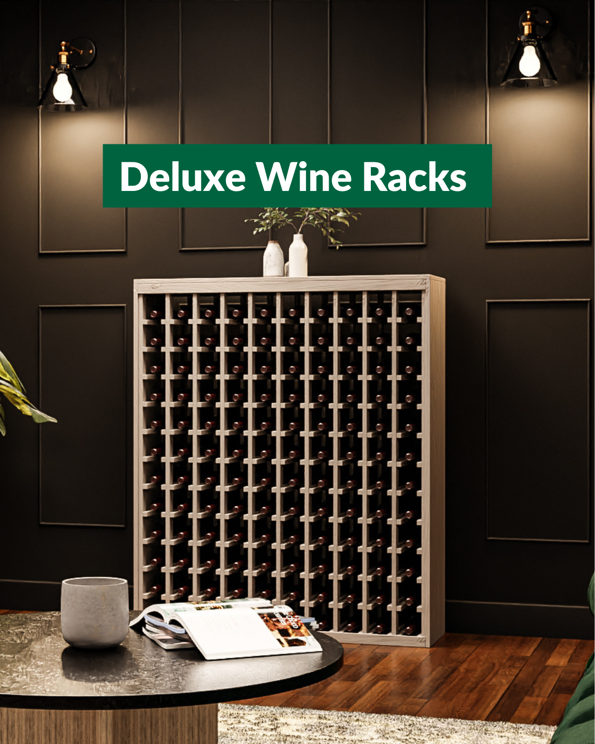 Wine Racks America: Living Series Deluxe Wine Racks 15% off | Milled