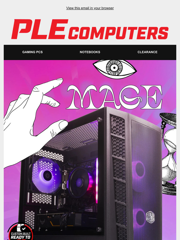 PLE Computers: NEW Mage Ready To Go Gaming PC 🔮 | Milled