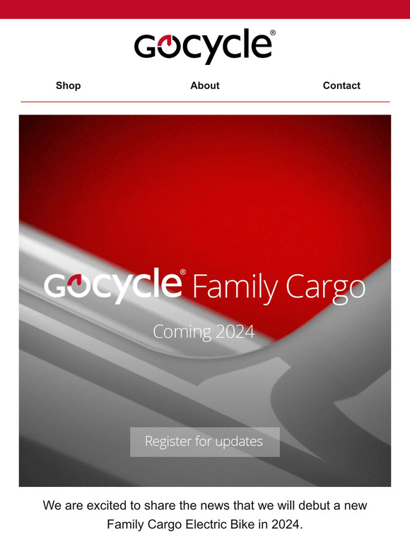Gocycle: ⚡New Gocycle Family Cargo Electric Bike. Coming 2024.⚡ | Milled
