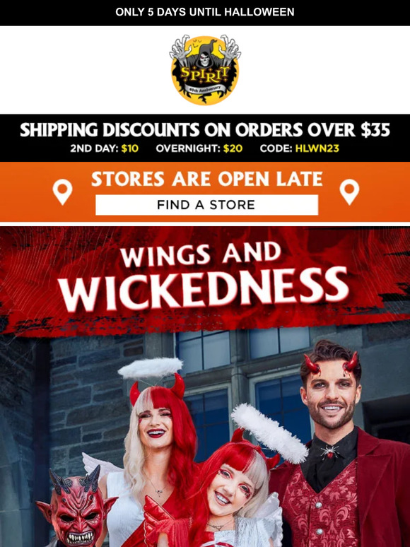 Spirit Halloween: 😇 Angel wings & devil horns 😈 | Milled