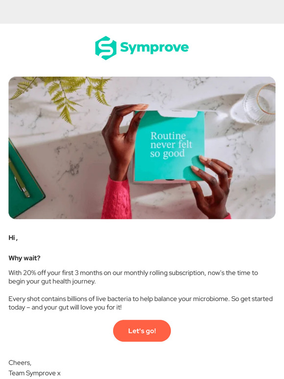 Symprove: Get started and save 20% | Milled