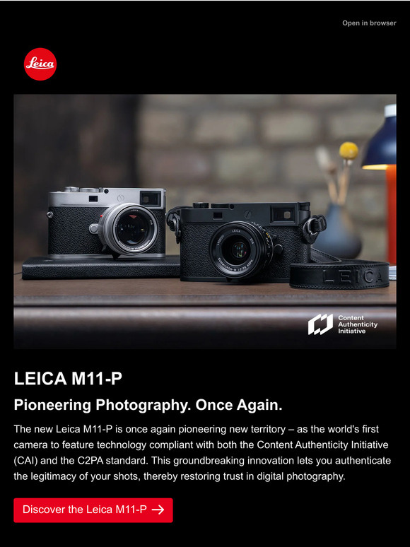 Leica Camera: Leica M11-P with Content Credentials | Milled