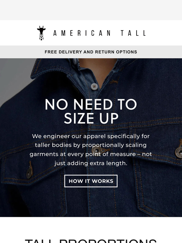 American Tall: How to find your size 📏 | Milled