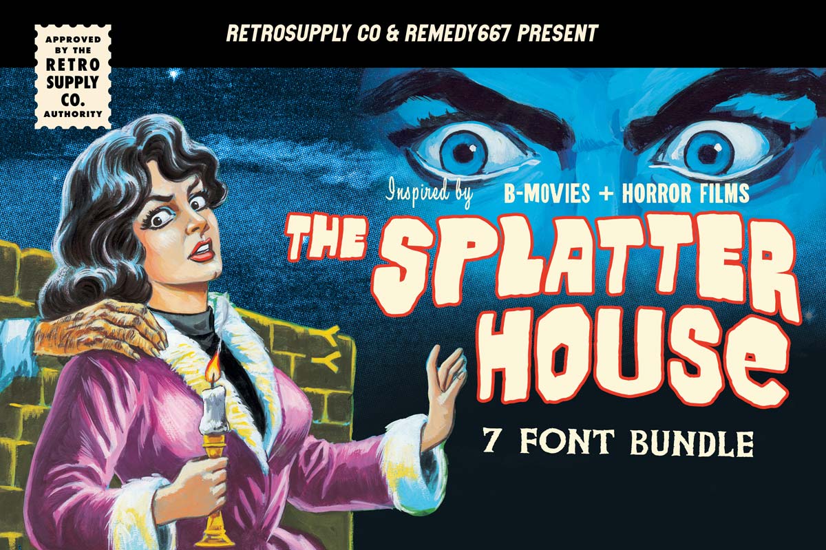 RetroSupply: The Splatter House Font Bundle is here! | Milled