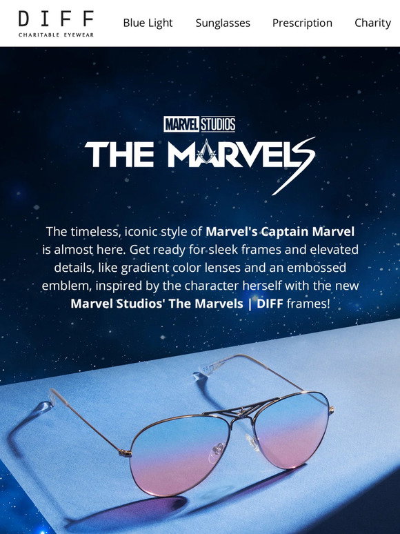 DIFF Eyewear: Coming Soon! Marvel Studios' The Marvels | DIFF 💫 | Milled