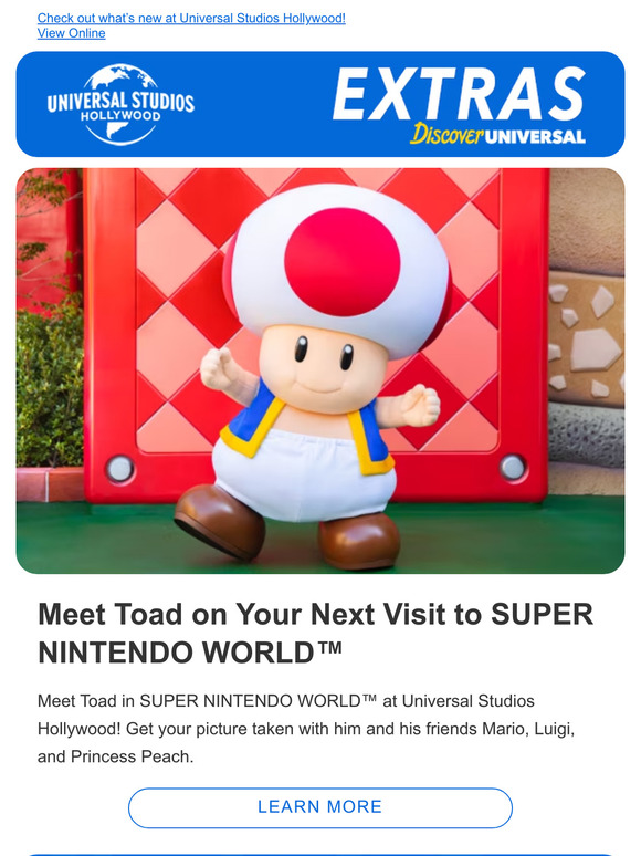 Universal Studios Hollywood™: Your Latest Extras is Here! | Milled