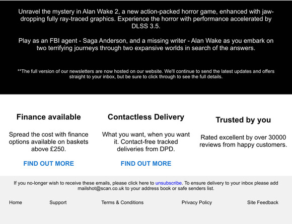 Scan: Get the ultimate Alan Wake 2 experience GeForce RTX 40 Series ...