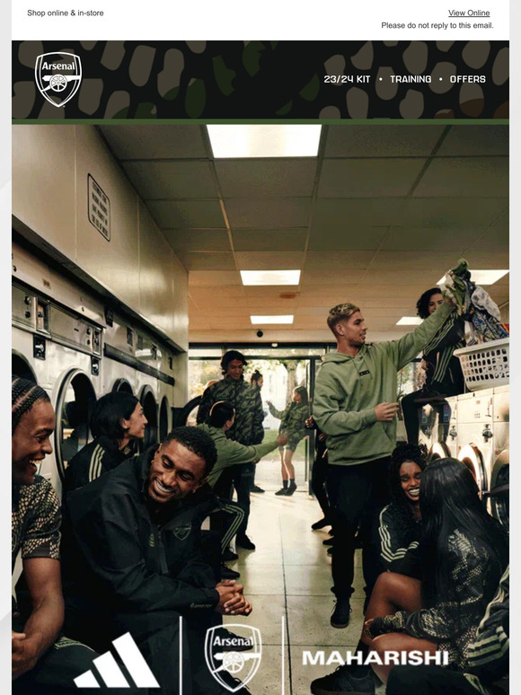 Arsenal: Just landed | Arsenal x adidas x Maharishi Limited Edition ...