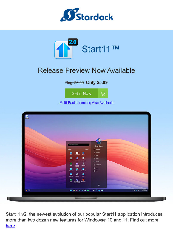Stardock: Unveiling Start11 V2 - The Gold Standard Start Menu Now with ...