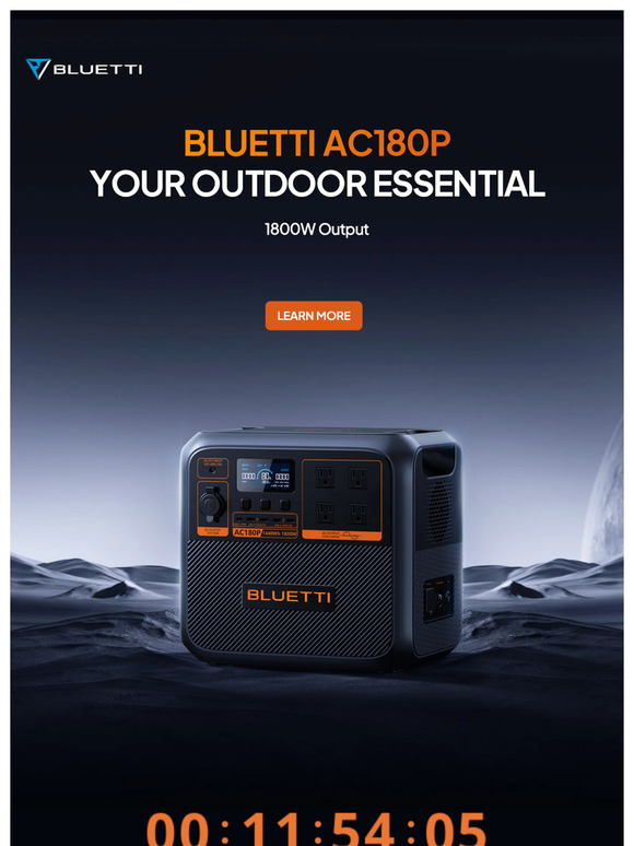 Bluetti: BLUETTI AC180P, YOUR OUTDOOR ESSENTIAL⚡ | Milled