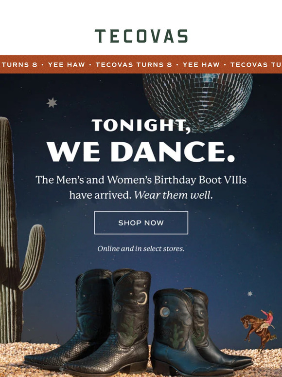Tecovas: Birthday Boot VIIIs are here! | Milled