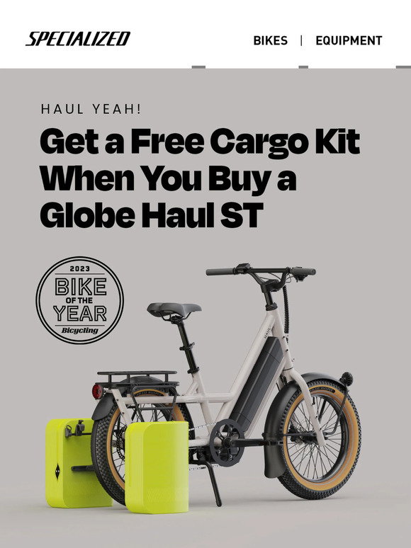 Specialized: Free Cargo Kit with Globe Haul ST Purchase | Milled