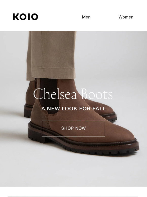Koio: CHELSEA BOOTS ARE HERE | Milled
