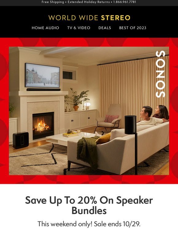 World Wide Stereo: Save Up To 20% On Sonos Speaker Bundles | Milled