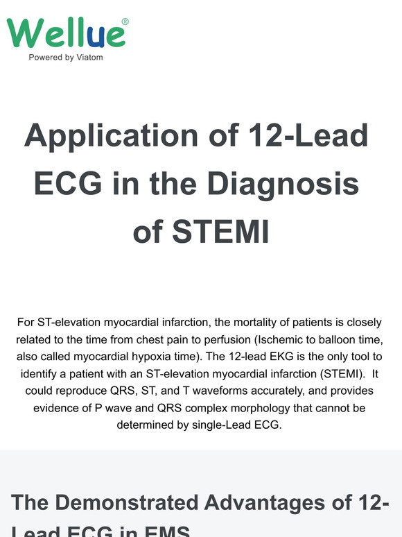 Wellue: Application of 12-Lead ECG in the Diagnosis of STEMI | Milled