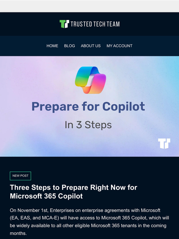 Trusted Tech Team: Three Steps to Prepare Right Now for Microsoft 365 ...