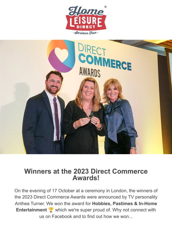 Home Leisure Direct: 🏆 Winners at the 2023 Direct Commerce Awards 💫 ...