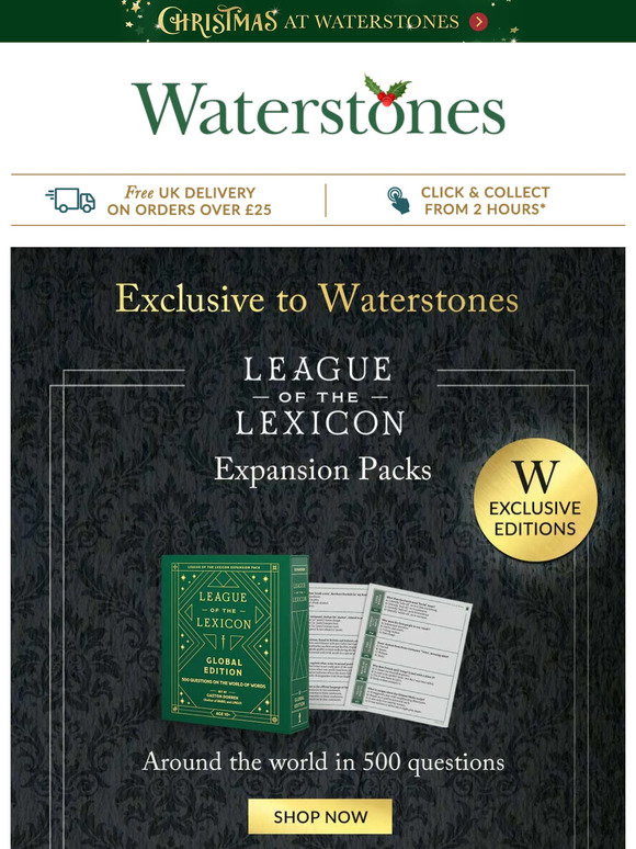 Waterstones: League Of The Lexicon Expansion Packs | Milled