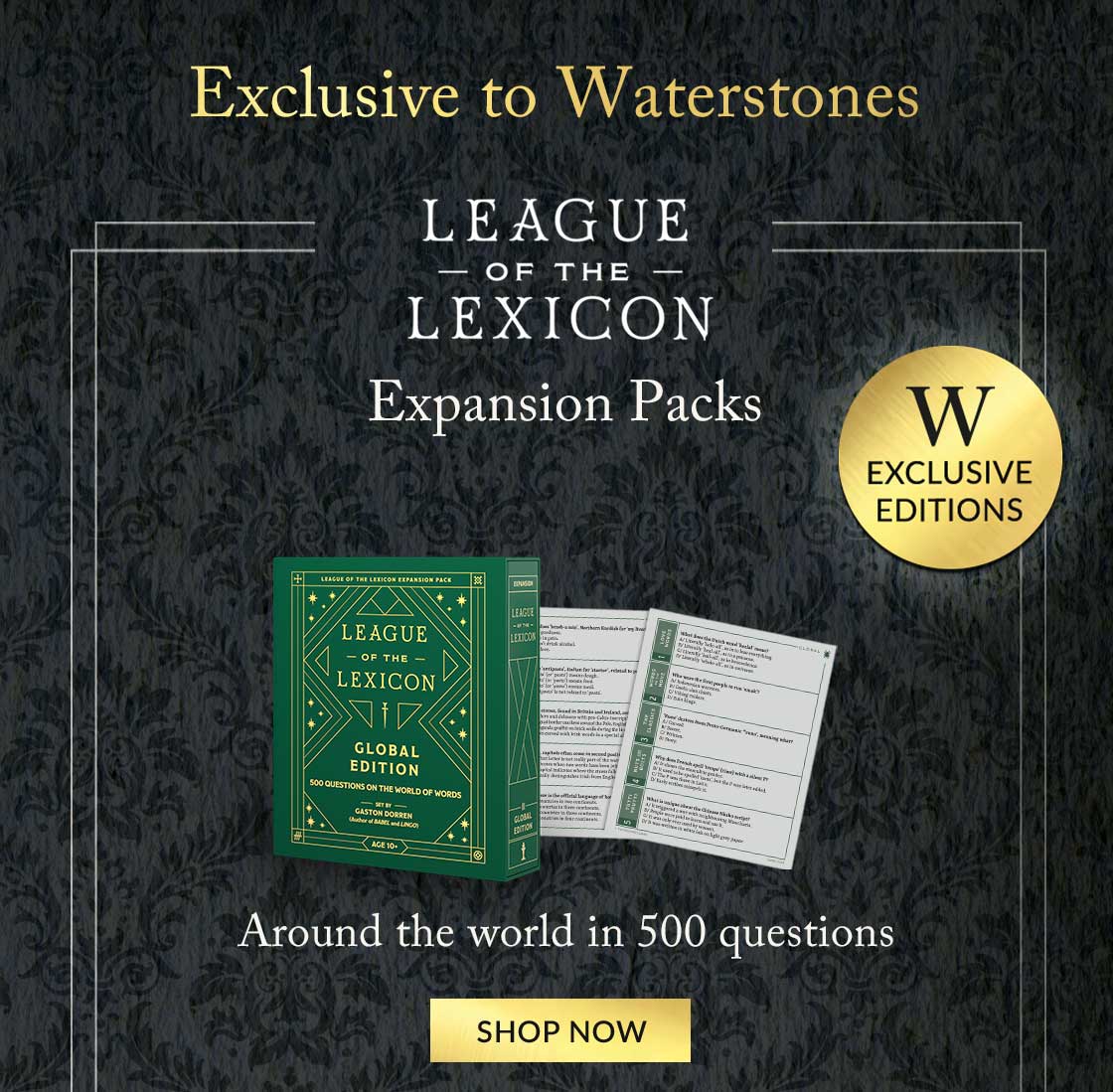 Waterstones: League Of The Lexicon Expansion Packs | Milled