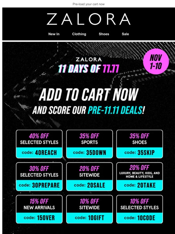 ZALORA: 11 Days of 11.11: The CHEAT Sheet! 💡 | Milled