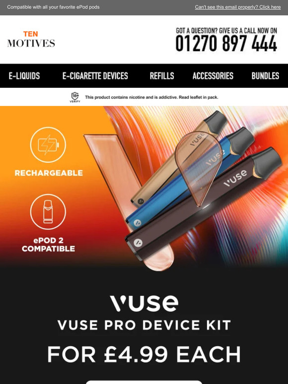 Ten Motives: Introducing Vuse Pro, our next generation ePod device | Milled