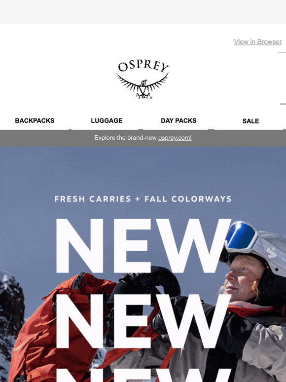 Osprey Packs: Fall favorites in fresh colorways 🌈 | Milled