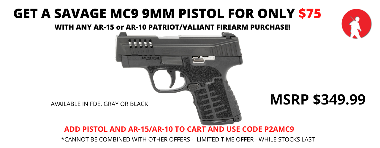 Pro2A Tactical: Get Savage MC9 for only $75! | Milled