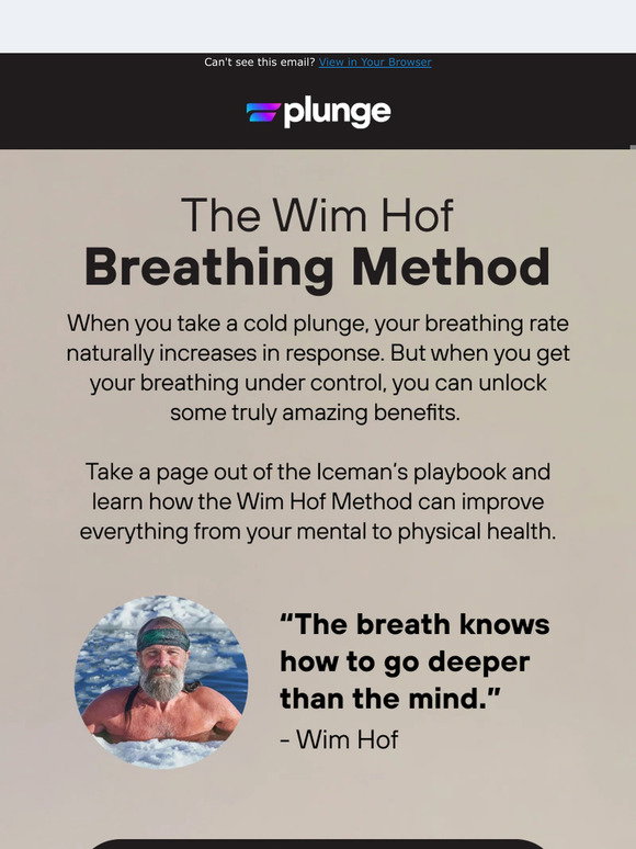 Plunge: What is the Wim Hof Method? | Milled
