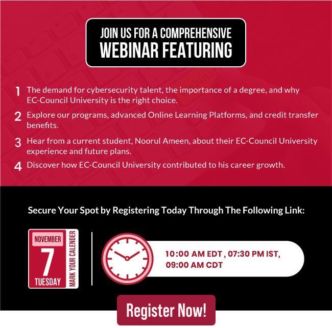 EC-Council: Webinar Invite - Lucrative Cyber Security Career ...