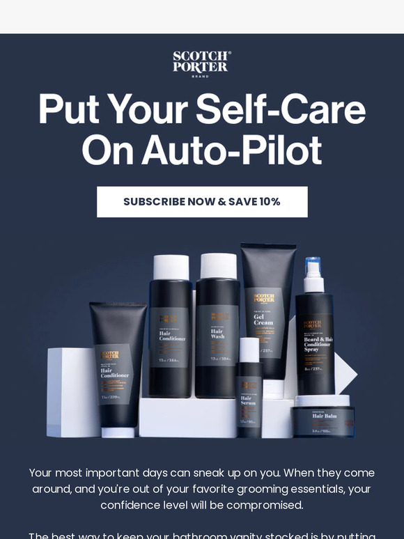 Scotch Porter: Put Your Self-Care on Auto-Pilot | Milled